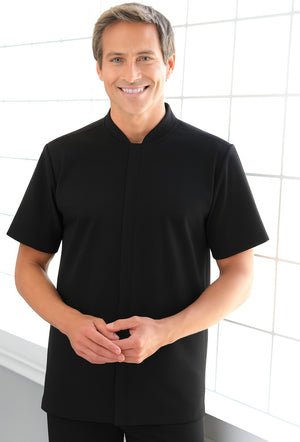 Men's Stefano Spa Uniform Jacket with Front zipper and Placket – Yeah Baby